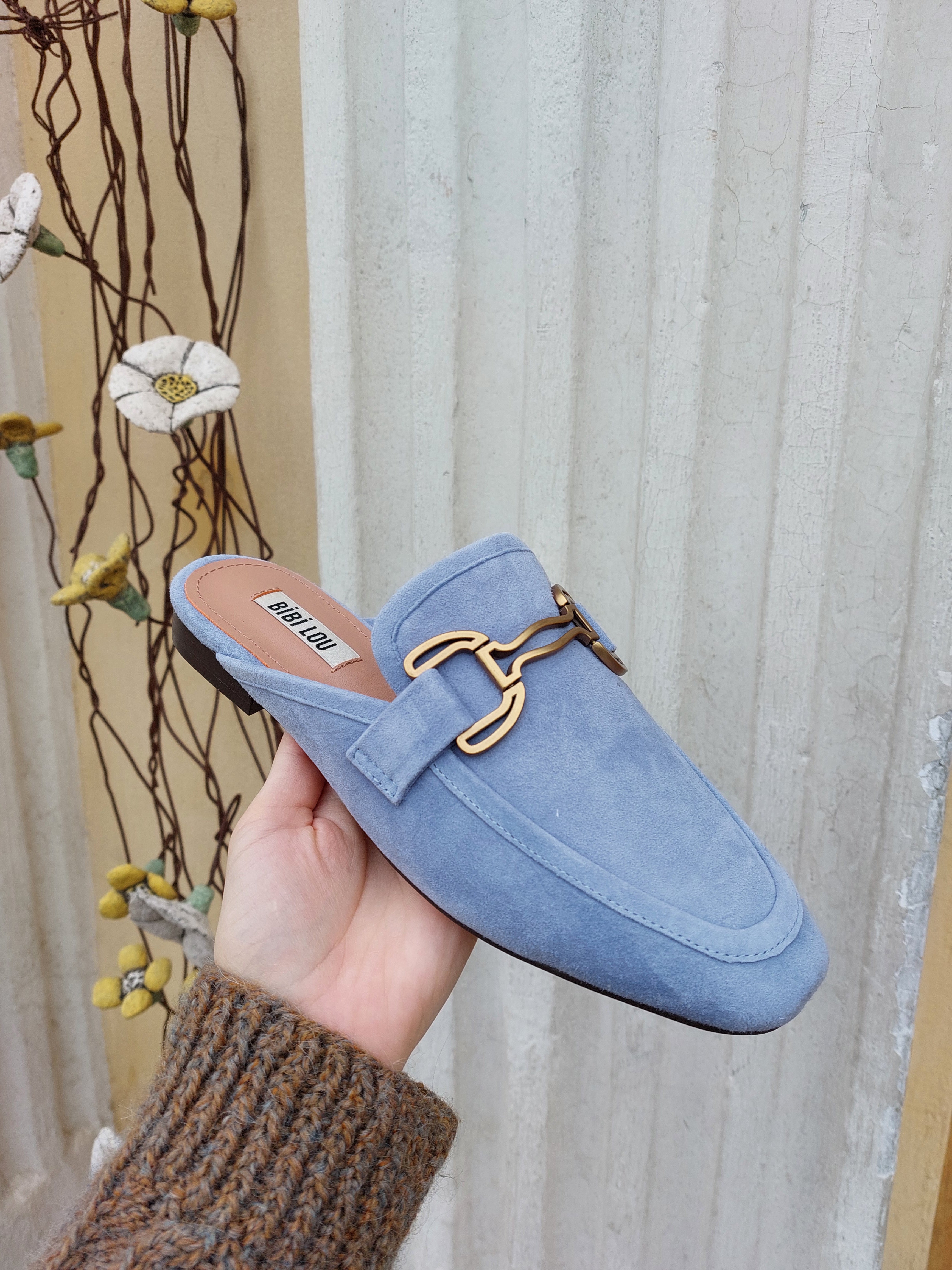 Bibi Lou - Elise Mule Sky Blue – UNNA S